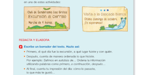 Diario de 3º A: Saber hacer: Contar una excursión