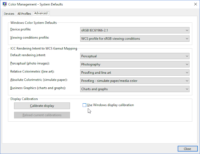 Fix monitor calibration under Windows 10 Creators Update
