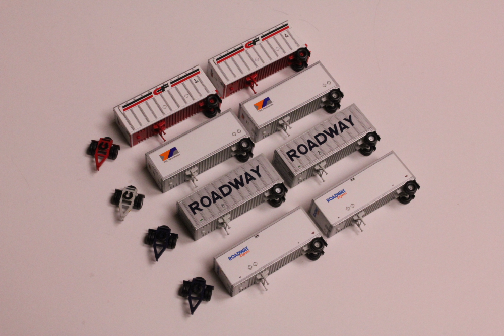 N Scale Addiction: N Scale Athearn 28' Tandem Pup Trailers
