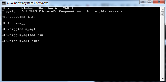 Cara Masuk ke MYSQL melalui XAMPP/CMD - TUTORIAL SPJ