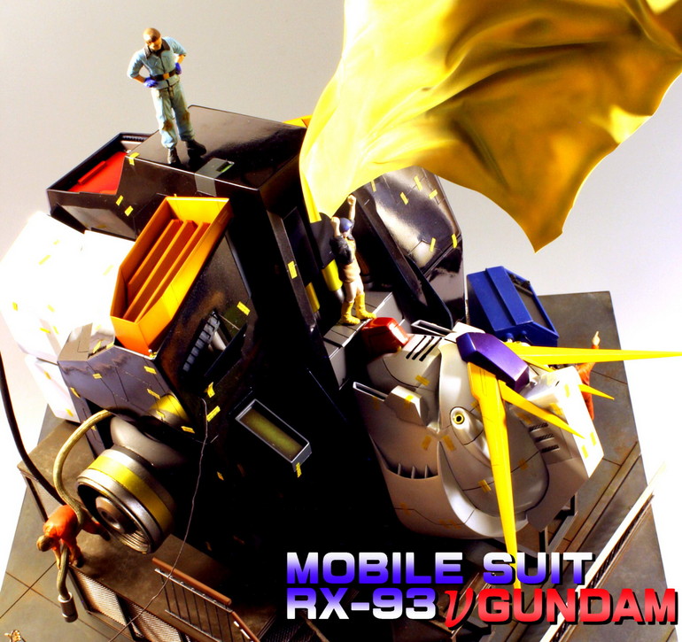 Custom Build: Full Scratch nu Gundam Head "Londo Bell's Flagship Machine"