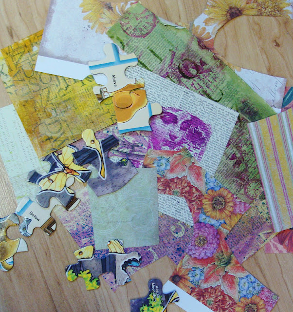 My Art Journal: Making Use of My 'Scrap'book Paper