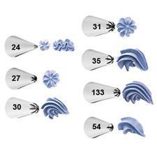 Different Nozzles with Numbers For Icing Cakes