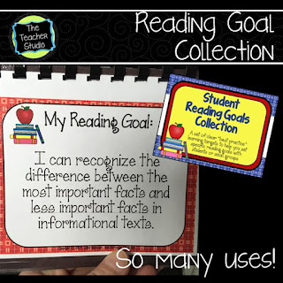 Setting Student Reading Goals! - The Teacher Studio
