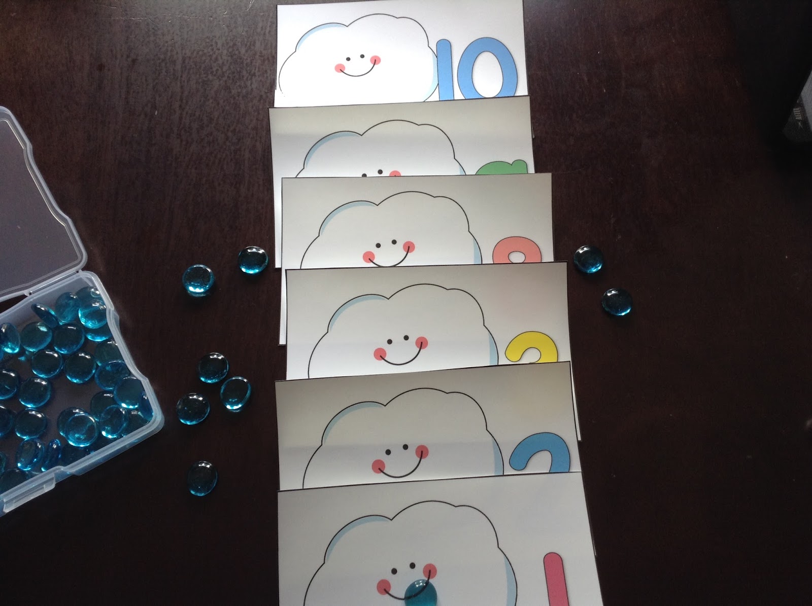 TeacherMomPlus3: Cloud Counting Cards (FREEBIE)
