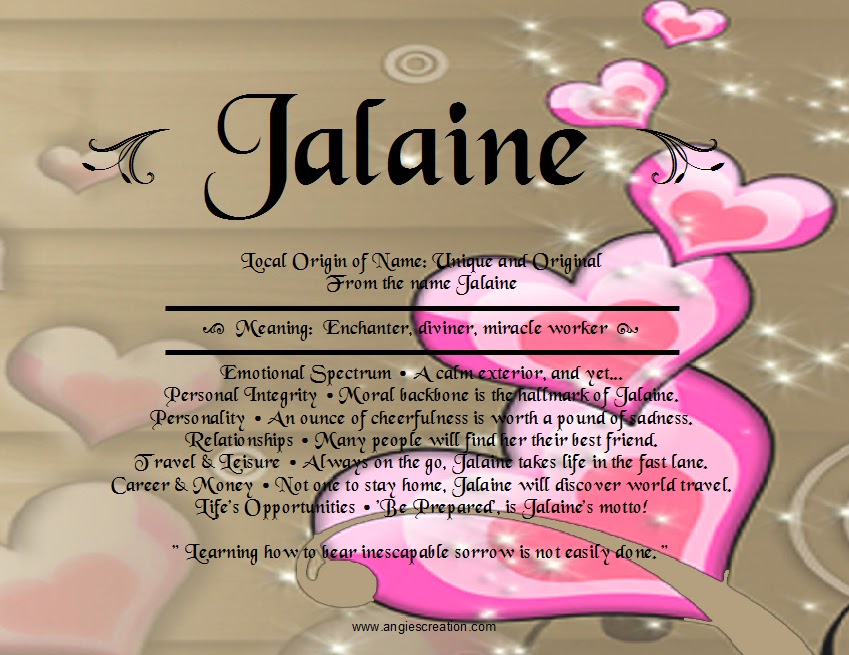 Jalaine | Unique Names
