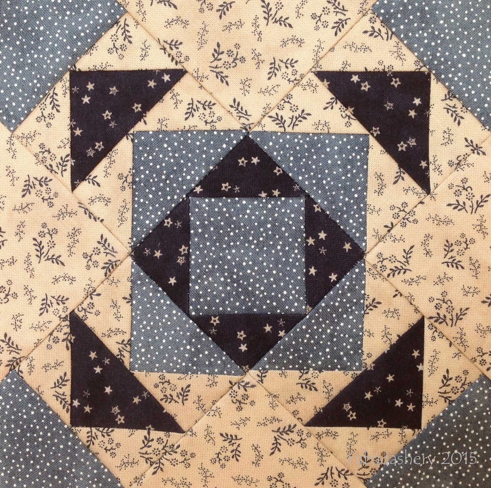 Fabadashery: Miniature Block of the Month July 2015 - The Quilt Room