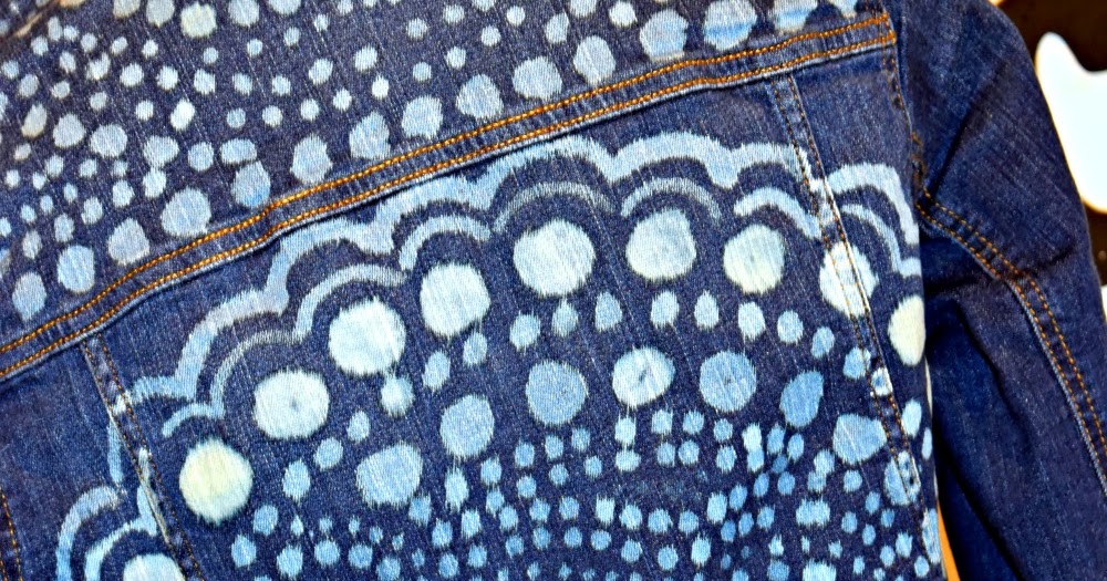 DIY Bleach Design on Denim | That Black Chic