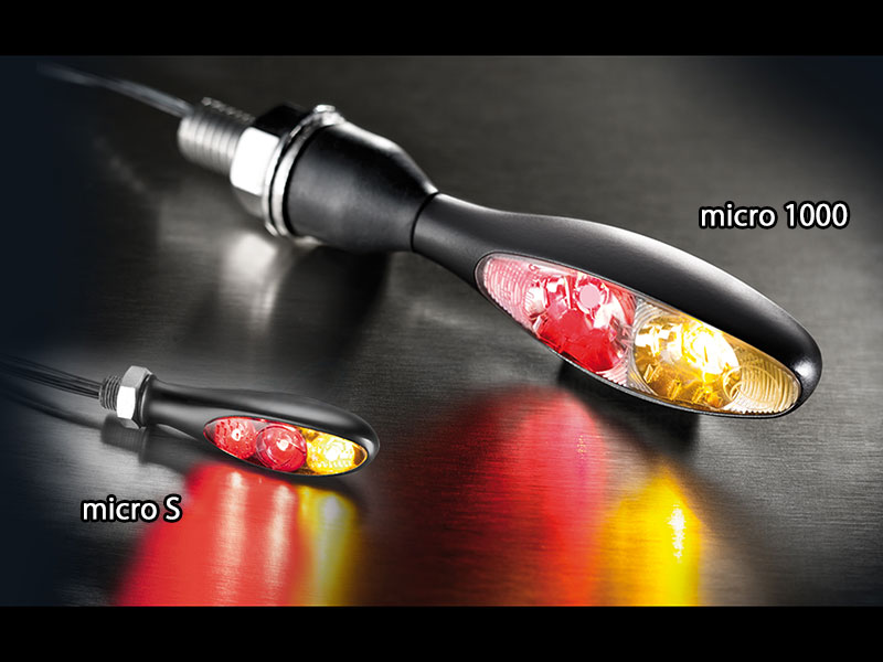 micro 1000の極小サイズ Kellermann / ケラーマン ウインカー micro S DF Dark / マイクロ S DF ダーク 尾灯/制動灯機能付きウインカー ~ P＆Aブログ