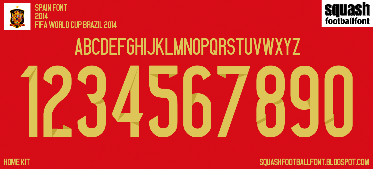 SFF: Spain World Cup 2014 Font