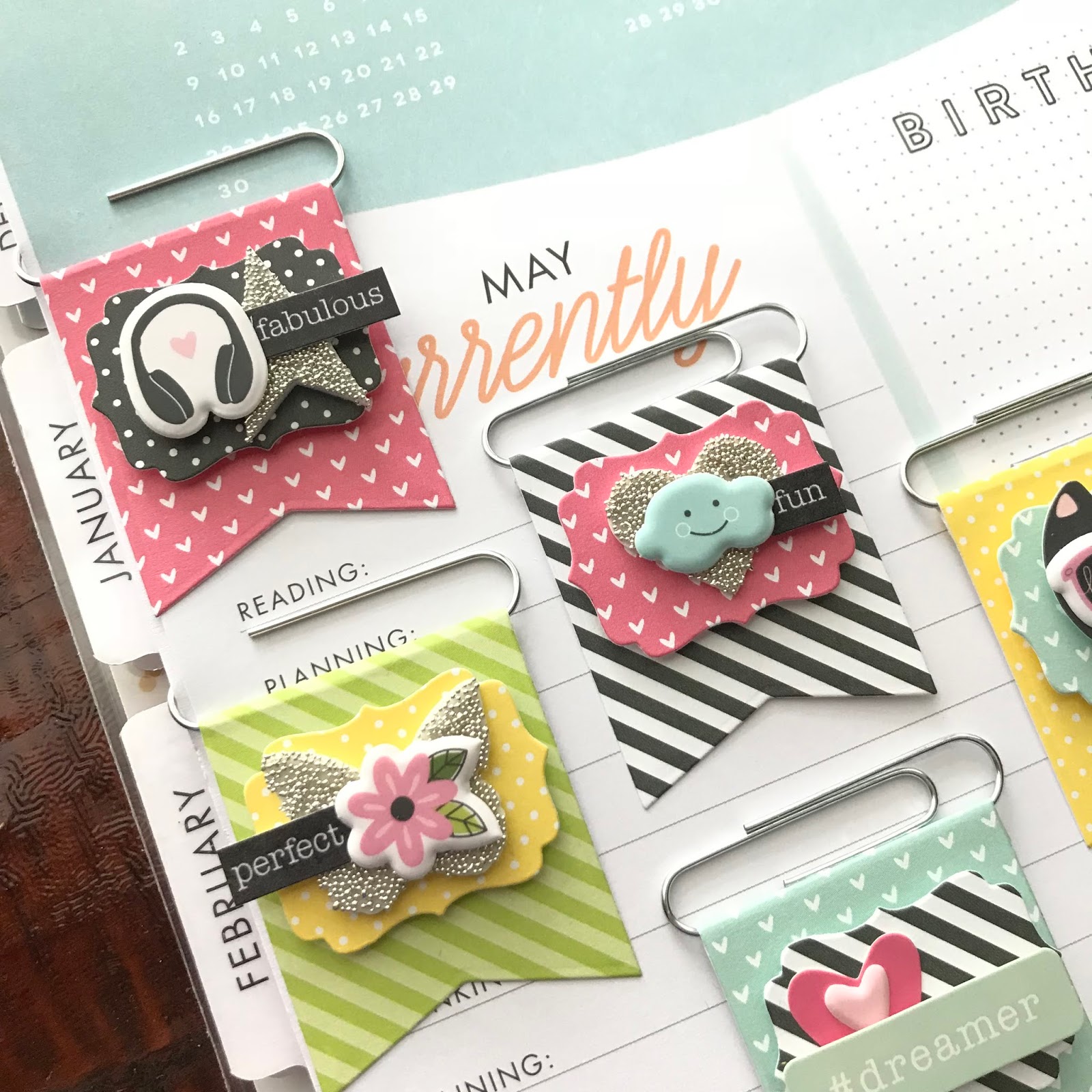 Dot & Whimsy : Paper Bits and Planner Clips