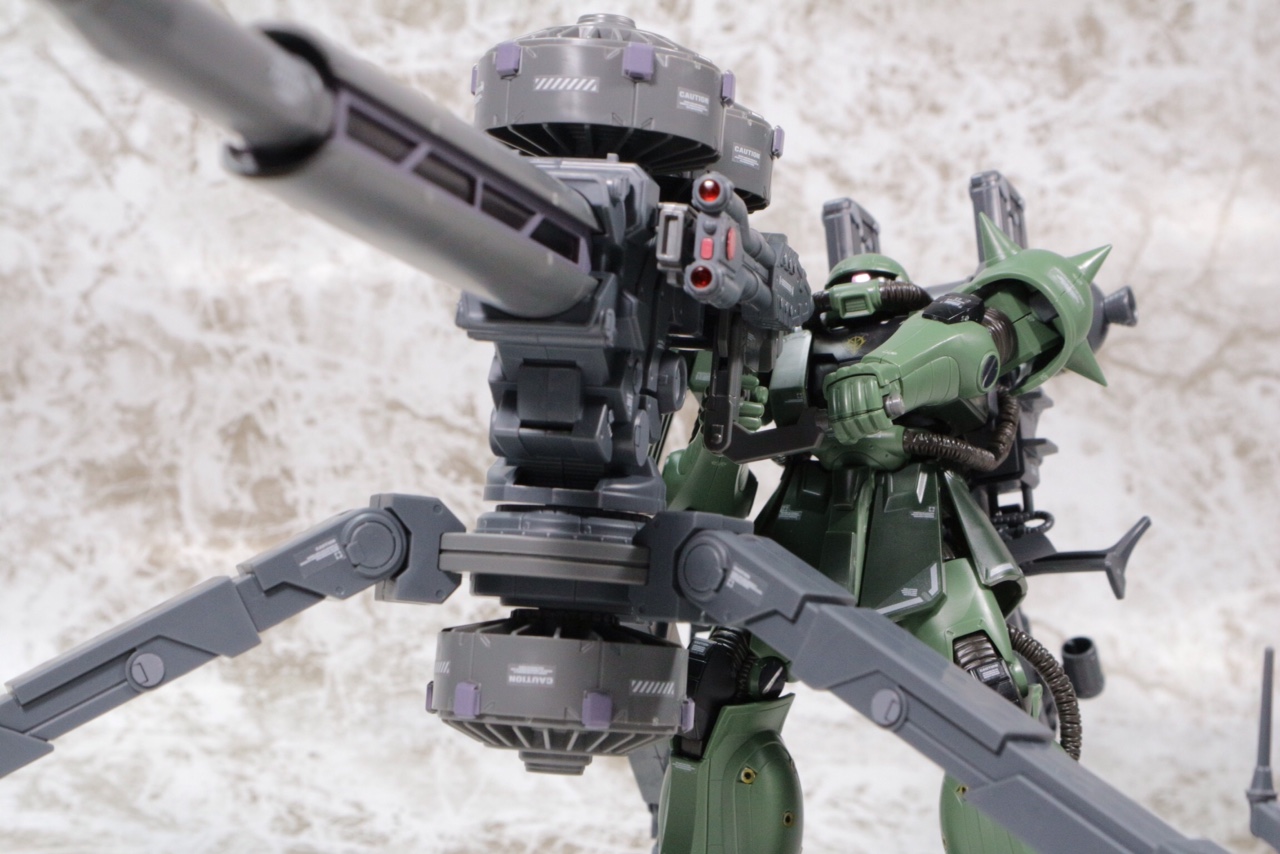 GUNDAM GUY: HG 1/144 Zaku II + Big Gun [Gundam Thunderbolt Anime Ver ...