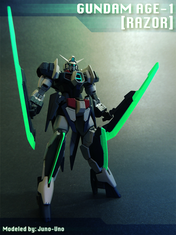 GUNDAM GUY: HG Gundam AGE-1 [Razor] - Painted Build