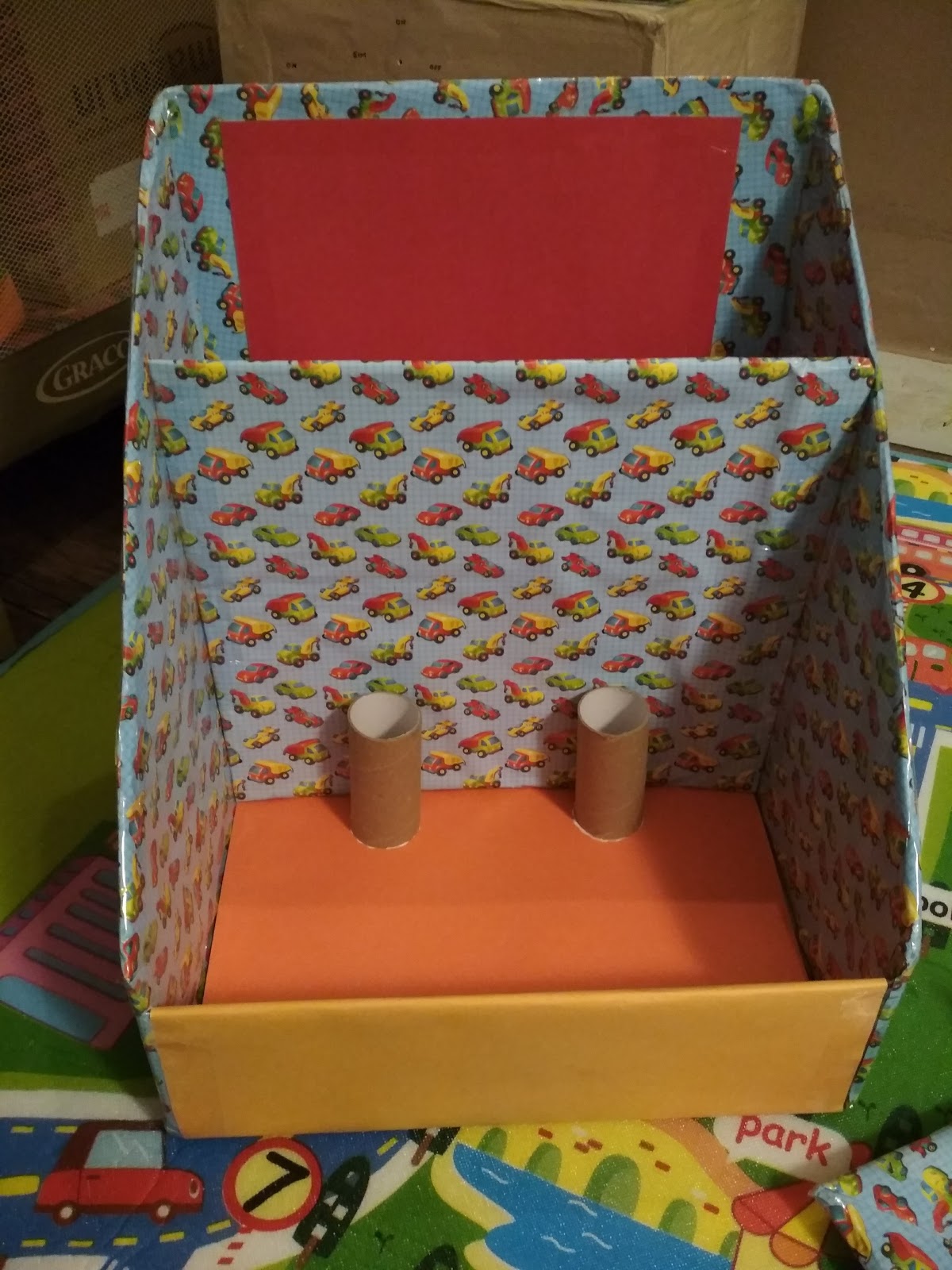 Sonshine Mumma: DIY Book Shelf | Cardboard Box Book Shelf