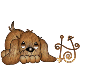 Alfabeto animado de perrito agachado. - Oh my Alfabetos!