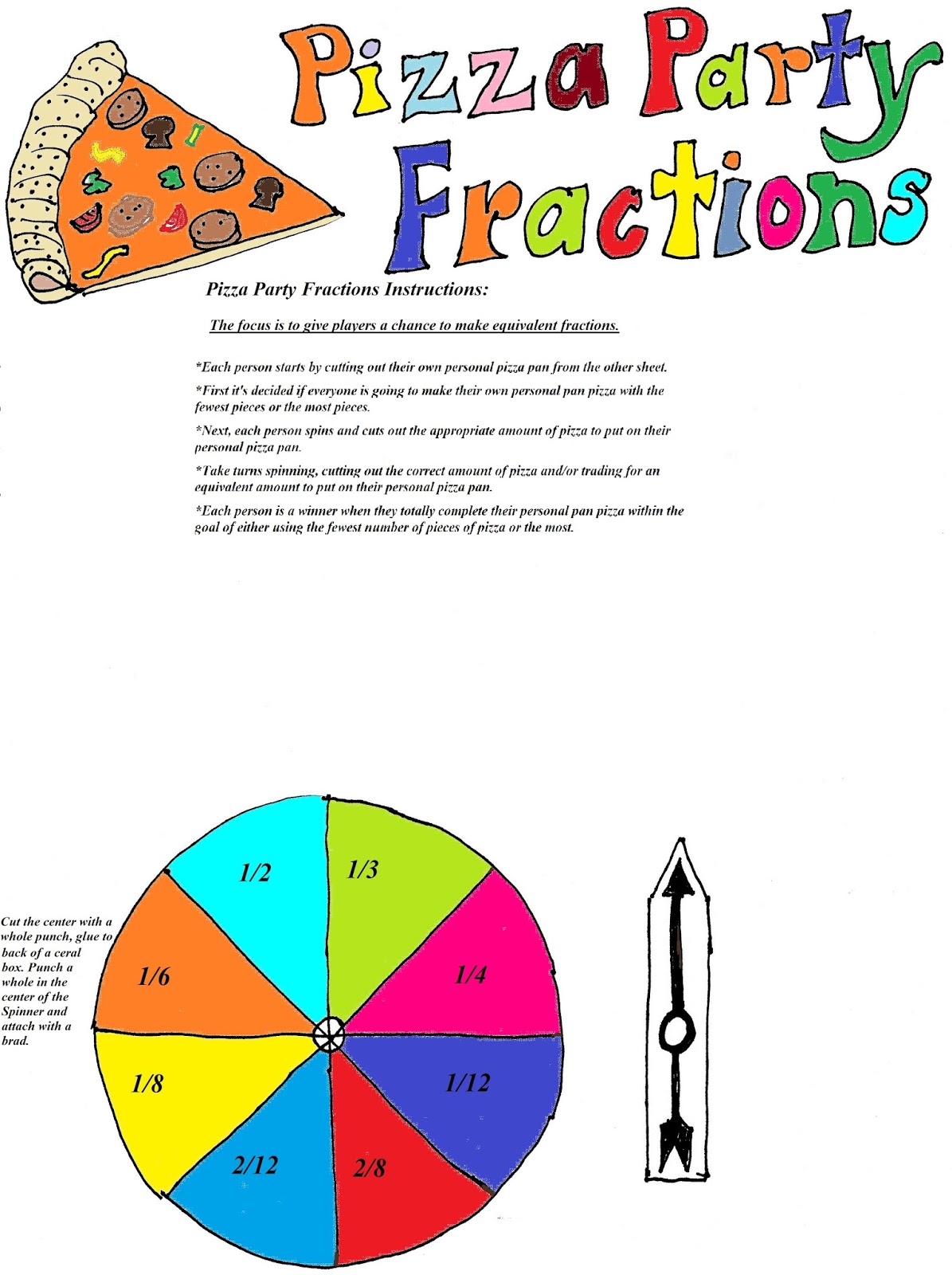 Ima Retired Teacher: Pizza Party Fractions