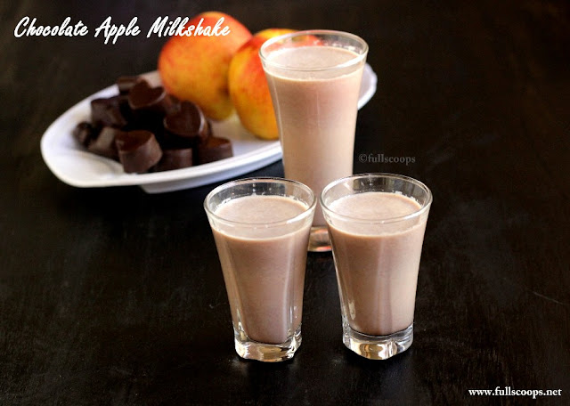 Chocolate Apple Milkshake | Easy Milkshake Recipes ~ Full Scoops - A ...