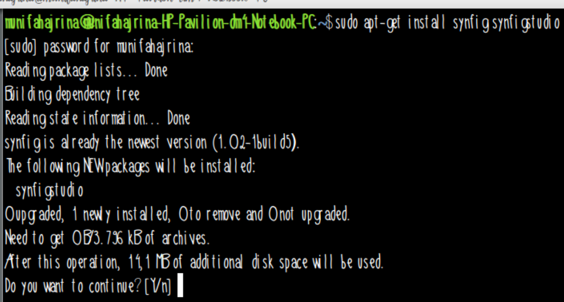 TUTORIAL INSTALL SYNFIG STUDIO 1.0.2 DI UBUNTU 17.10 MELALUI TERMINAL ...