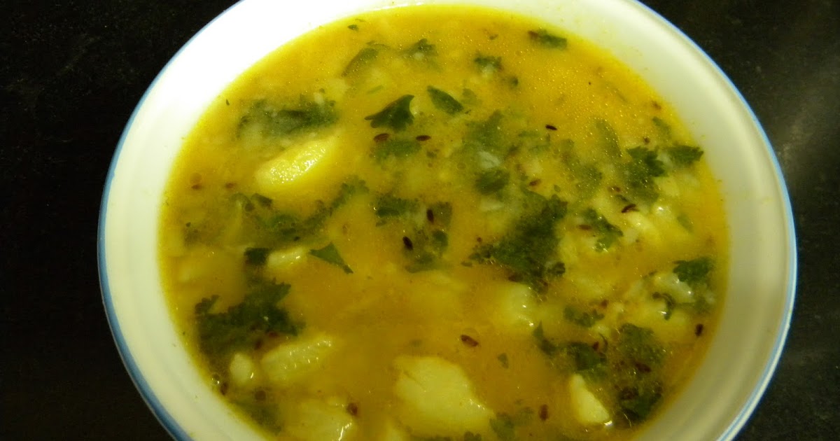 Fast Indian Recipes: Dhania Aloo (Potatoes with Coriander Leaves)