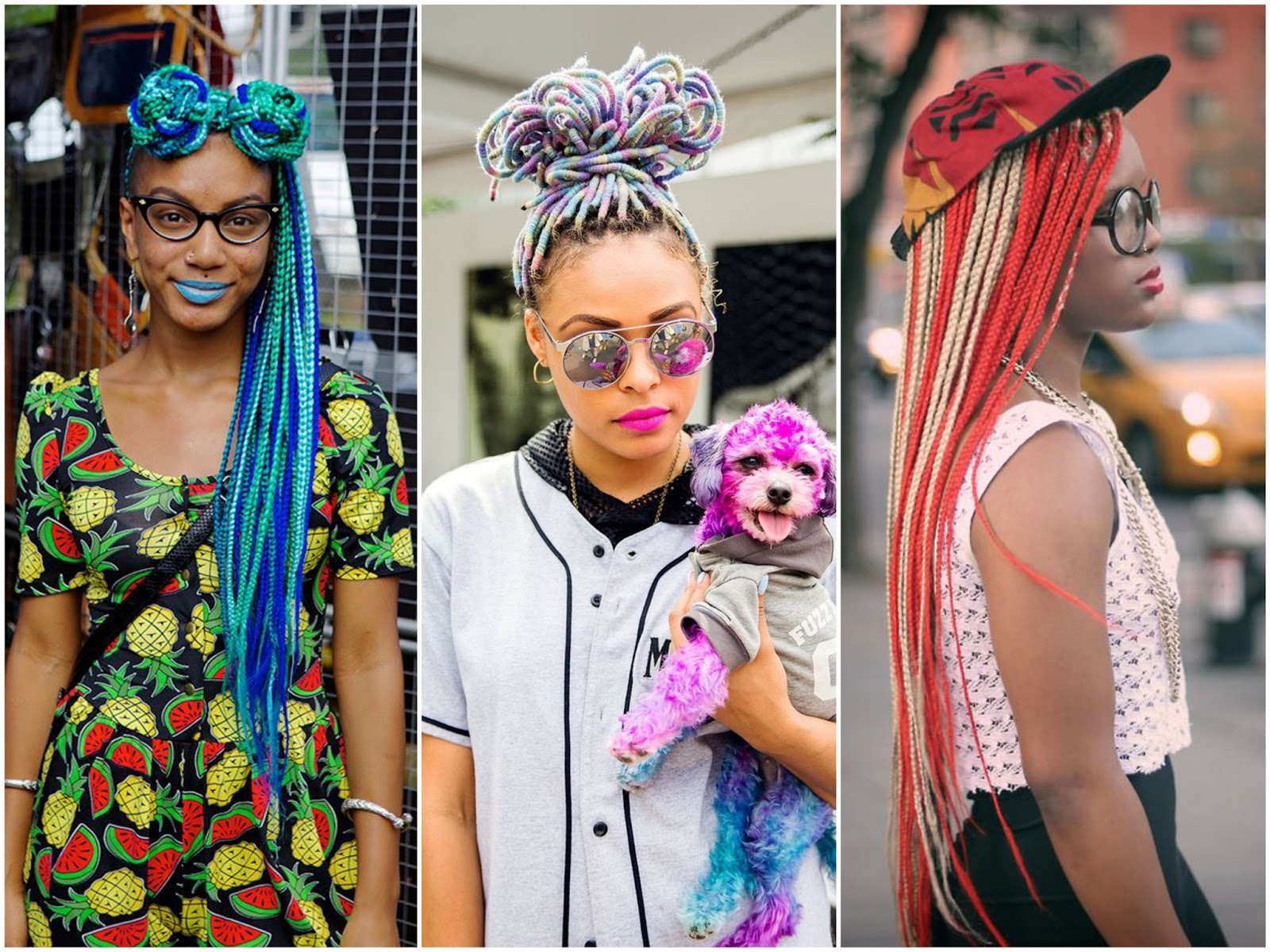 Mari Casimiro: Box braids coloridas