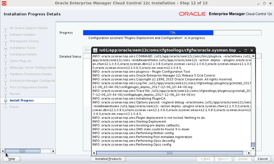 Step by Step installation of OEM 12.1.0.5 on OEL 6.3 with Agent ...