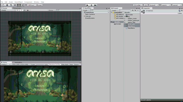 Tutorial Unity - Cara Terbaru Membuat Main Menu - Unity Tutorial ...