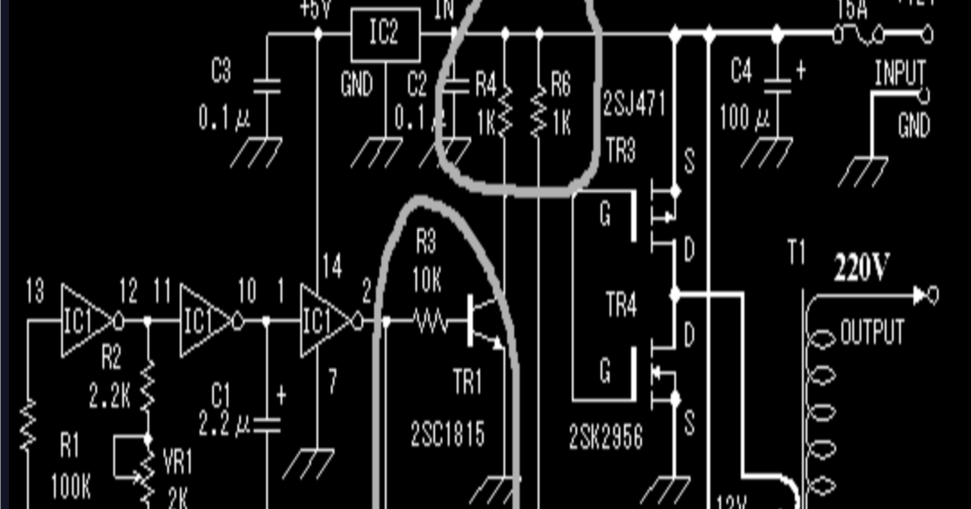 Discussing Output Stage of a Square Wave Inverter Circuit | Circuit ...