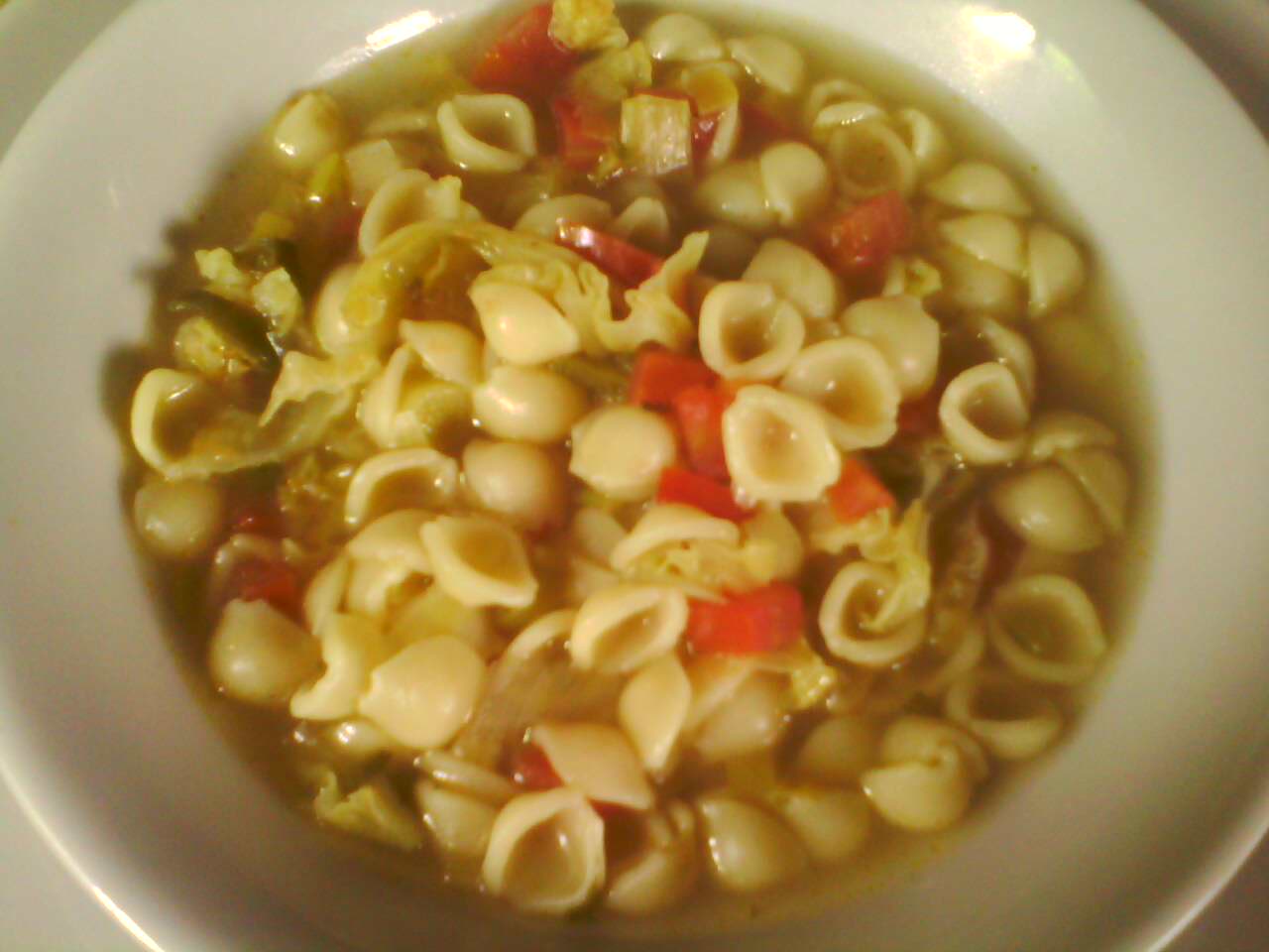 Mi cocina: Sopa de conchitas (Conchiglie)
