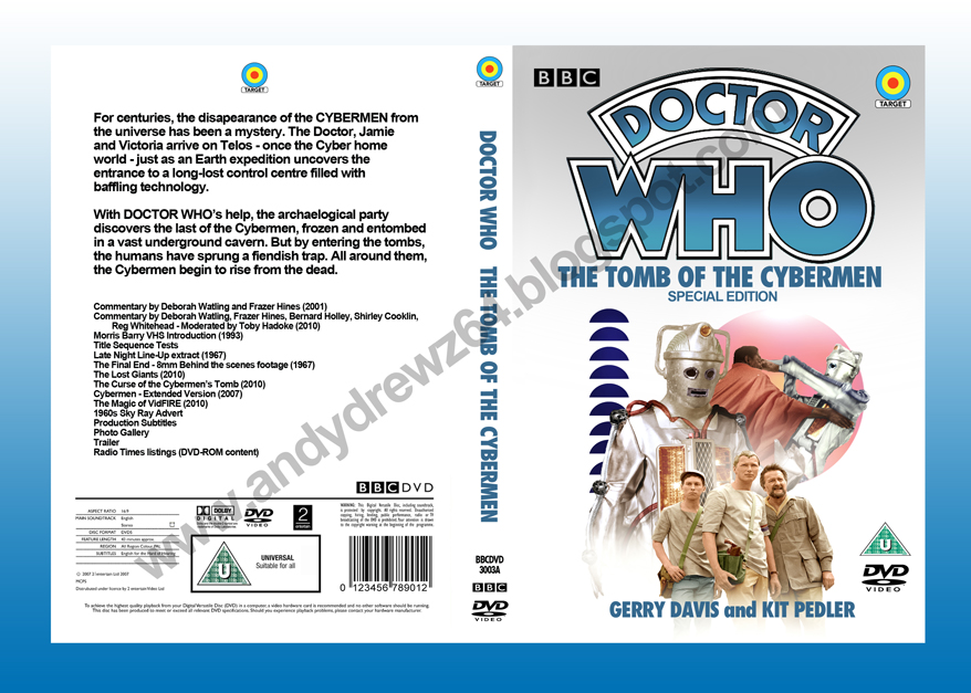 Andydrewz's Pages: Doctor Who DVD Covers in the style of Target Books...