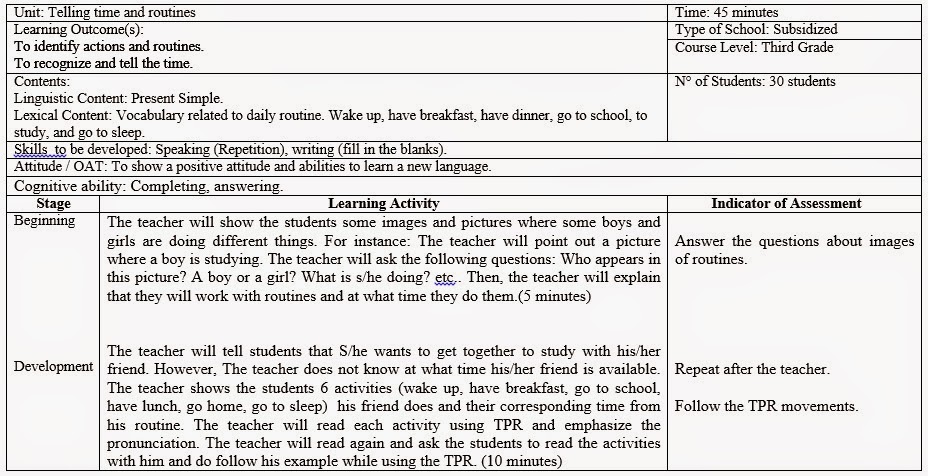 Methods' Portfolio: Micro-Teaching