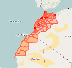 Provinces & Préfectures - Maroc Maps
