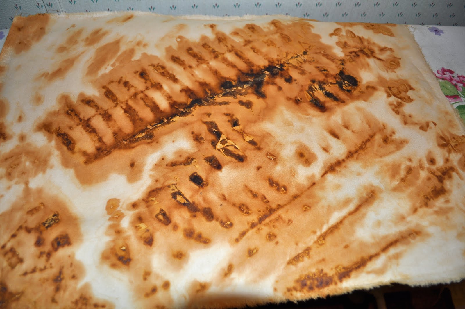 Making Art: Rust Dyeing Fabric