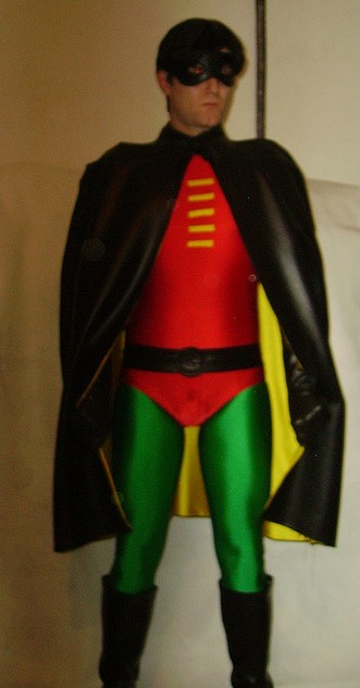 Spandex lycra zentai: a cool robin