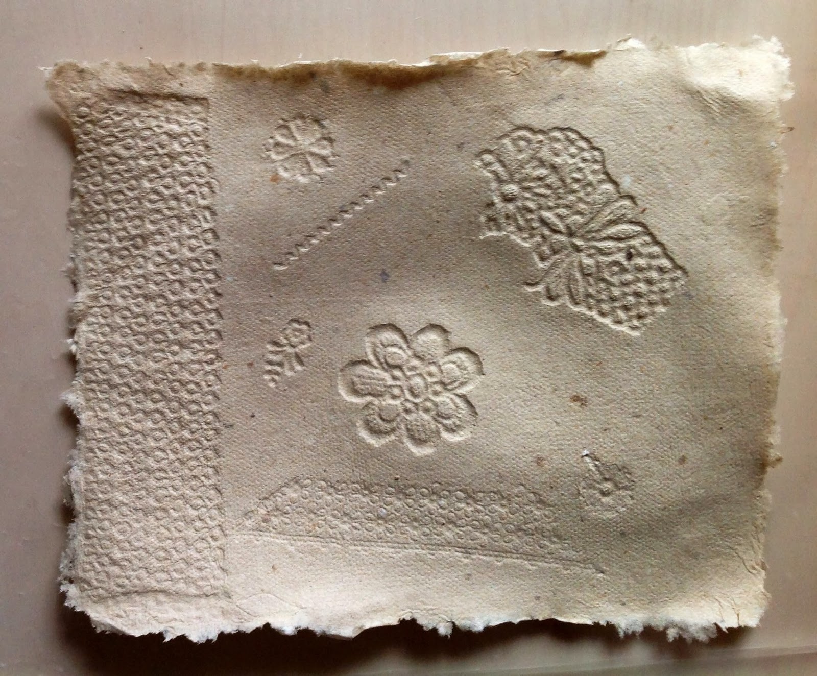 Interlaced-Textile Arts : Making Paper