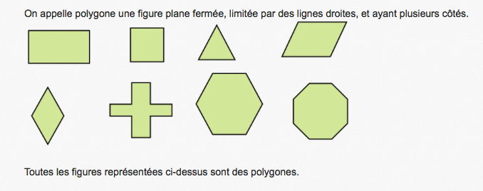 La iClasse 42: Les polygones