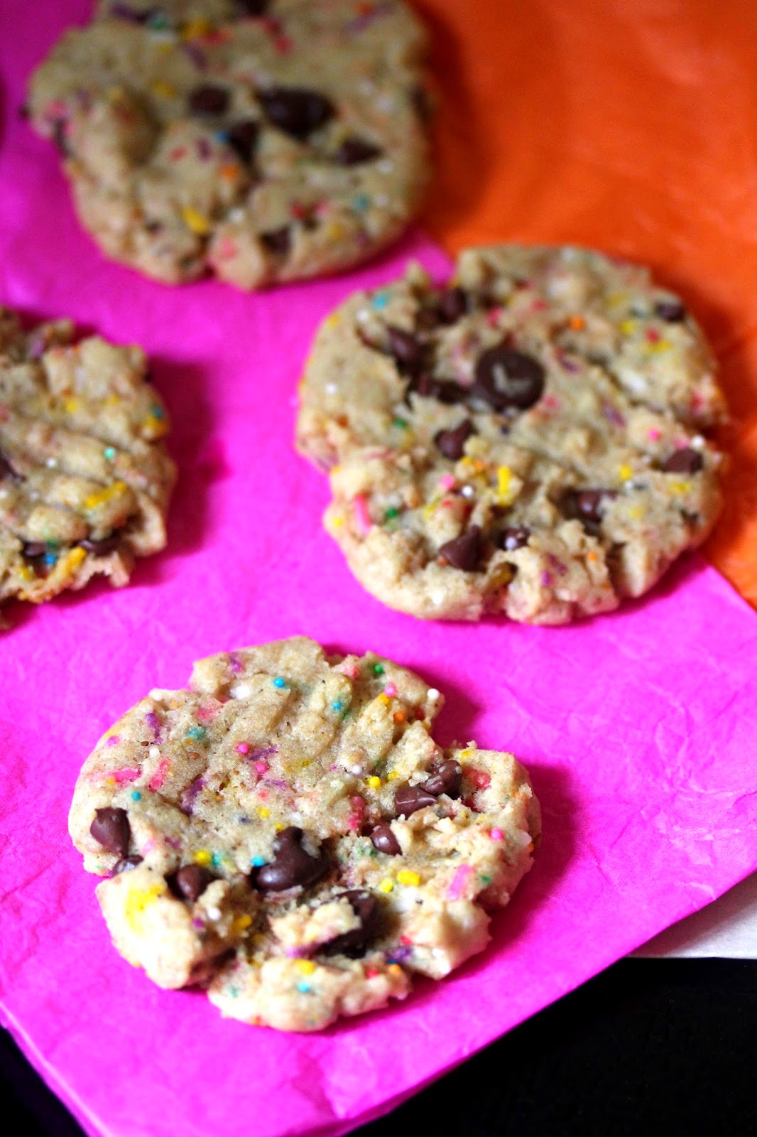 Peanut Butter Chocolate Chip Sprinkle Cookies AKA the best, most ...