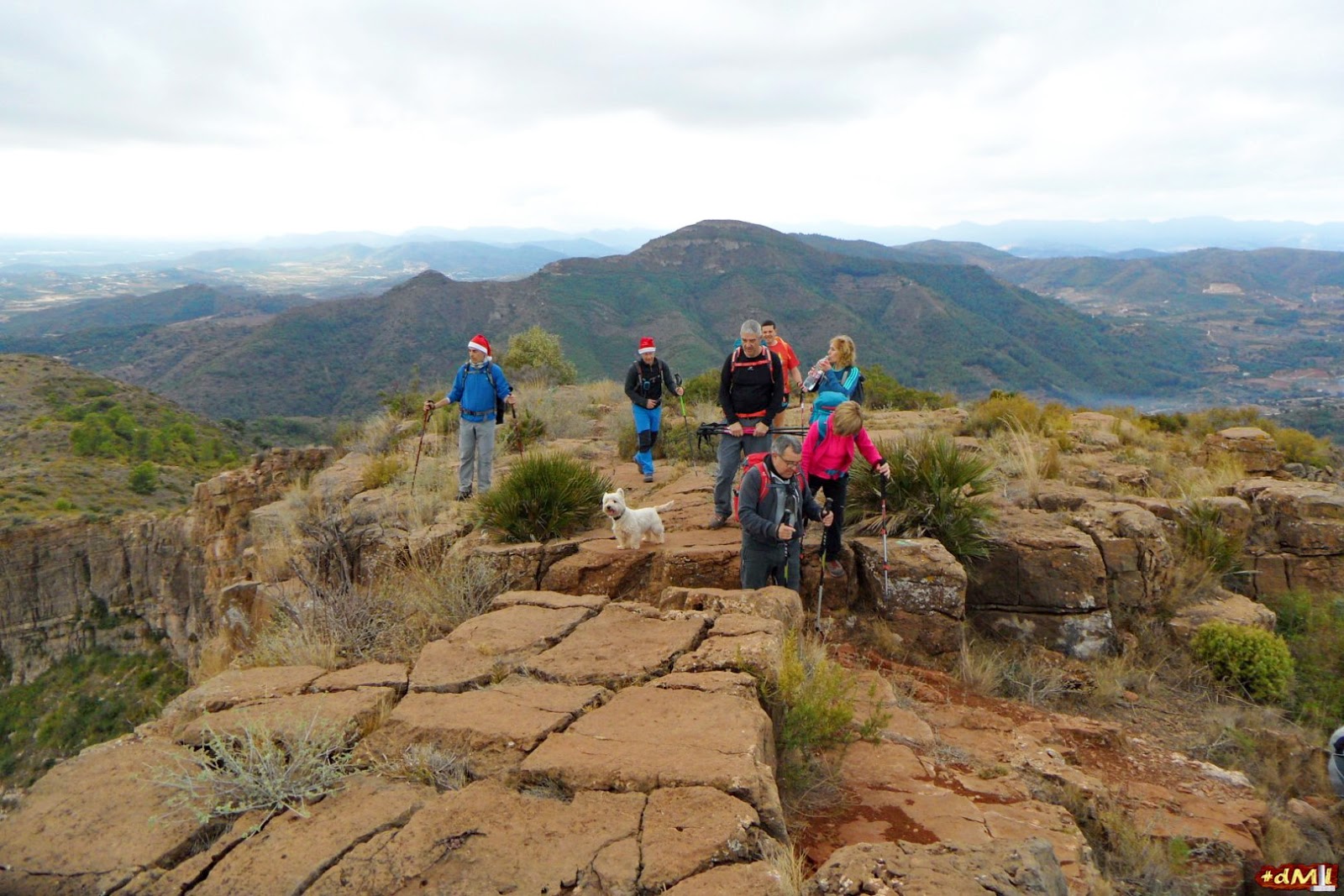 2017 - 12 Vall de Uxó - Penya del Migdía - Bajada pòr Baranco de ...