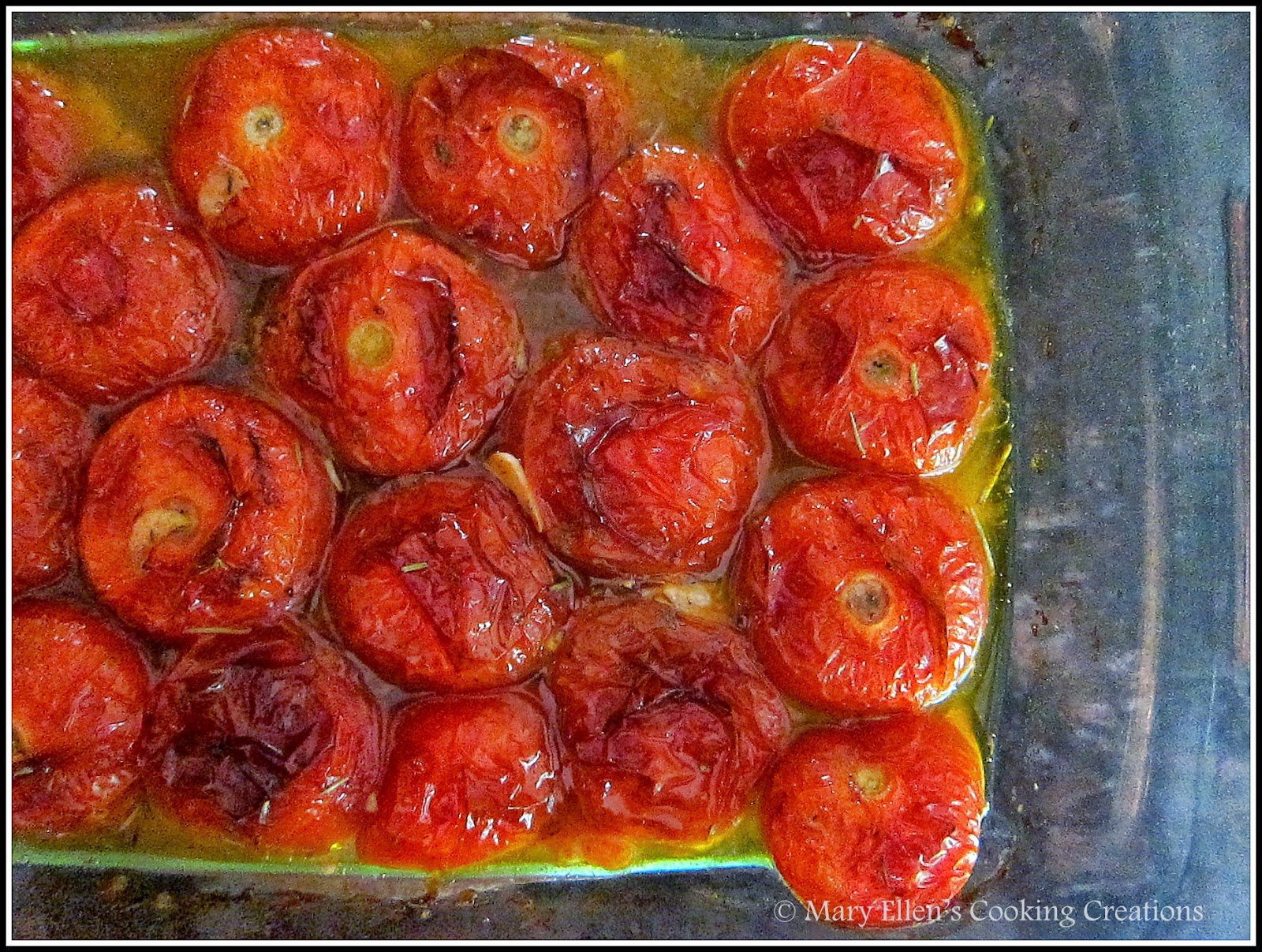 Mary Ellen's Cooking Creations: Oven Roasted Tomatoes
