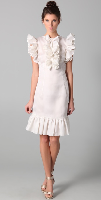 Latest Evening Gowns: Fancy Kathy Ruffle sleeve dress