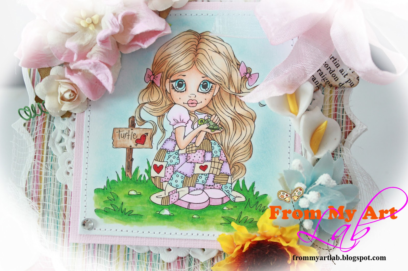 Tutorial: Making a Shaped Easel Card ~ From My Art Lab