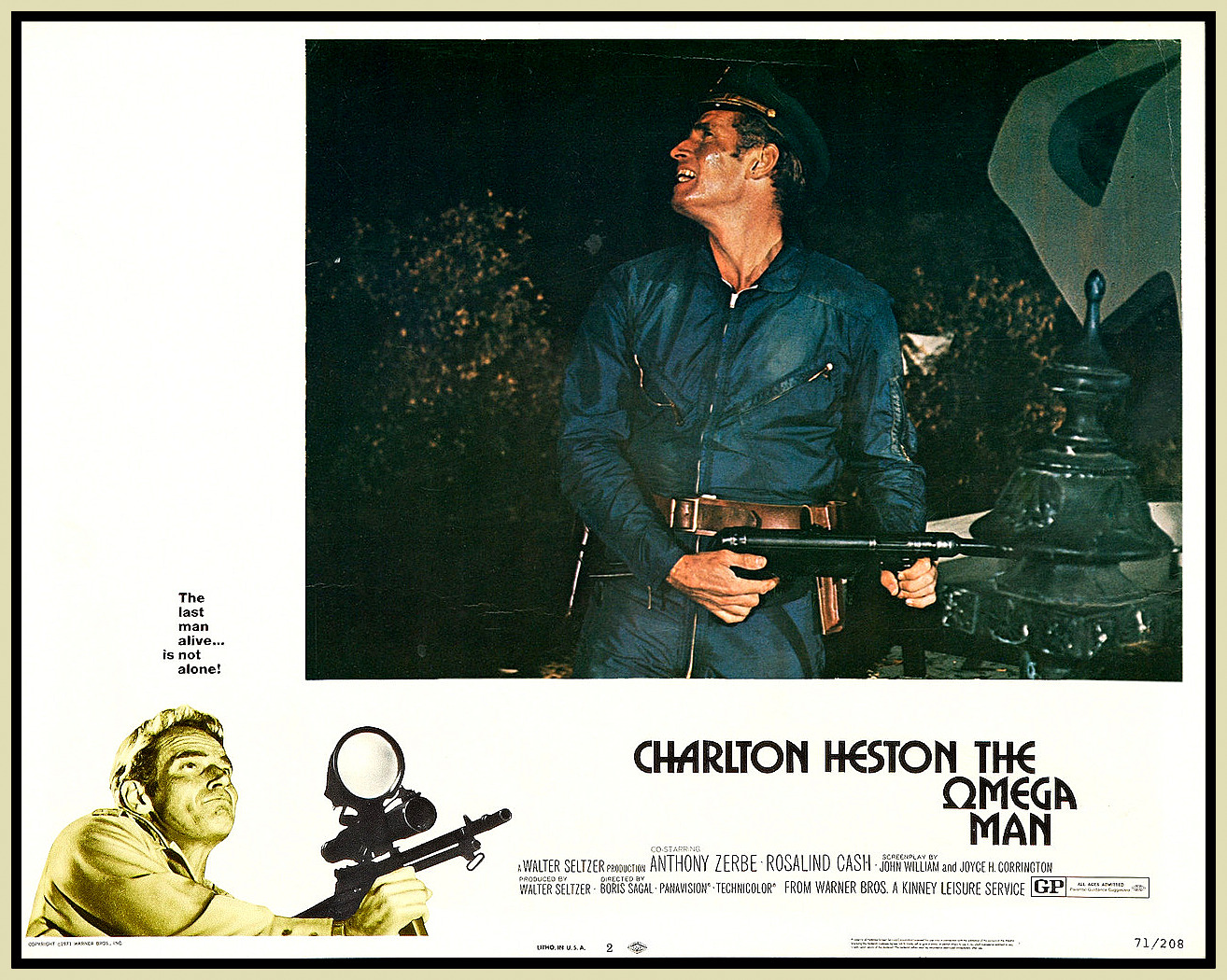 The Black Box Club: CHARLTON HESTON: IS 'THE OMEGA MAN' LOBBY CARD ...