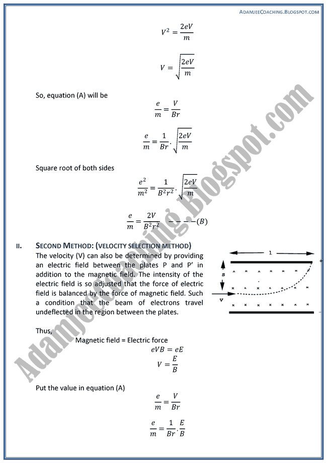 Adamjee Coaching: Magnetism and Electromagnetism - Theory Notes ...