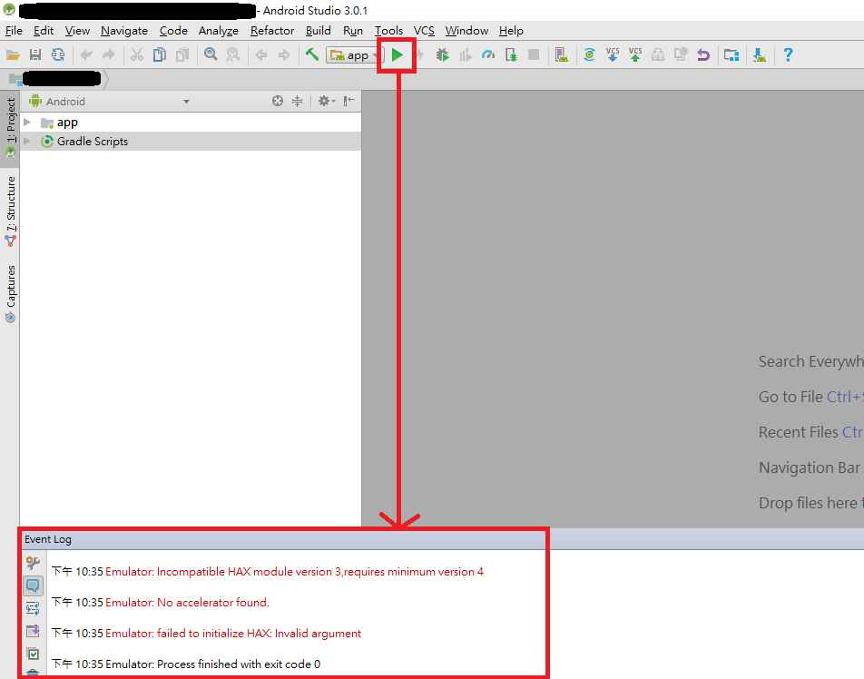 [Android Studio][Windows] Emulator: Incompatible HAX module version 3,requires minimum version 4