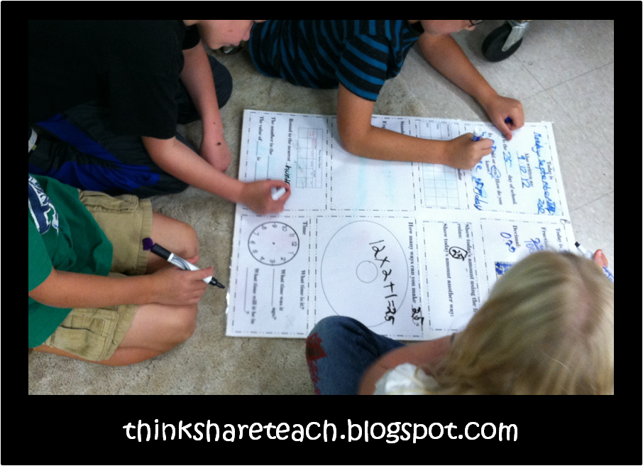 Think * Share * Teach: Calendar Math Routine Freebies
