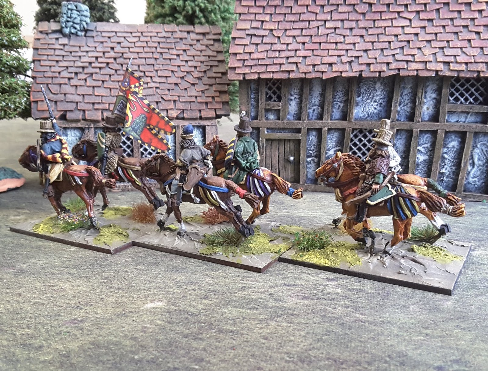15mm Medieval Renaissance Italian flags of the Florentine League