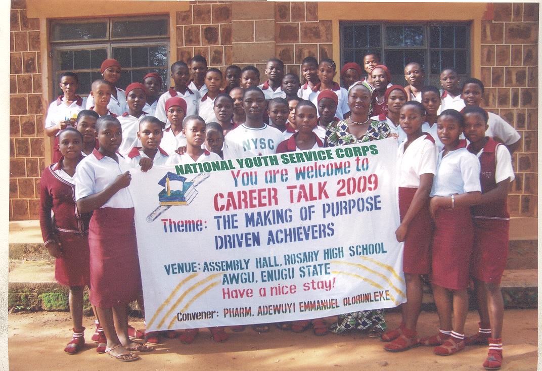 The Purpose Driven Achiever: CAREER TALK 2OO9