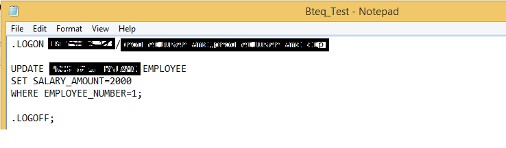 How To Run BTEQ how-to-run-bteq