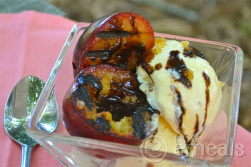 This, That and a Little More: Grilled Balsamic & Ginger Glazed Plums Recipe