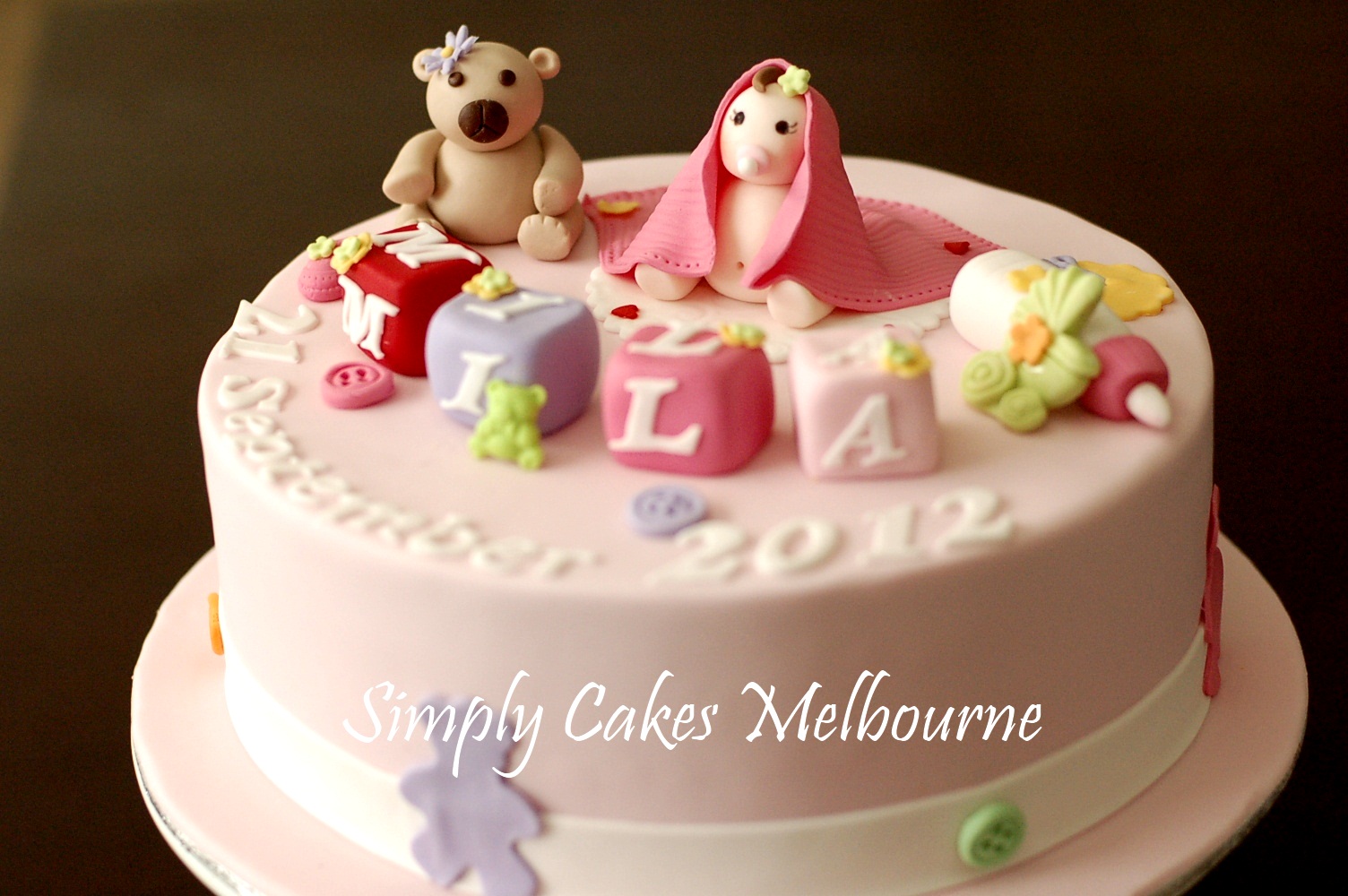 Simply Cakes Melbourne One Month Baby Cake simply-cakes-melbourne-one-month-baby-cake