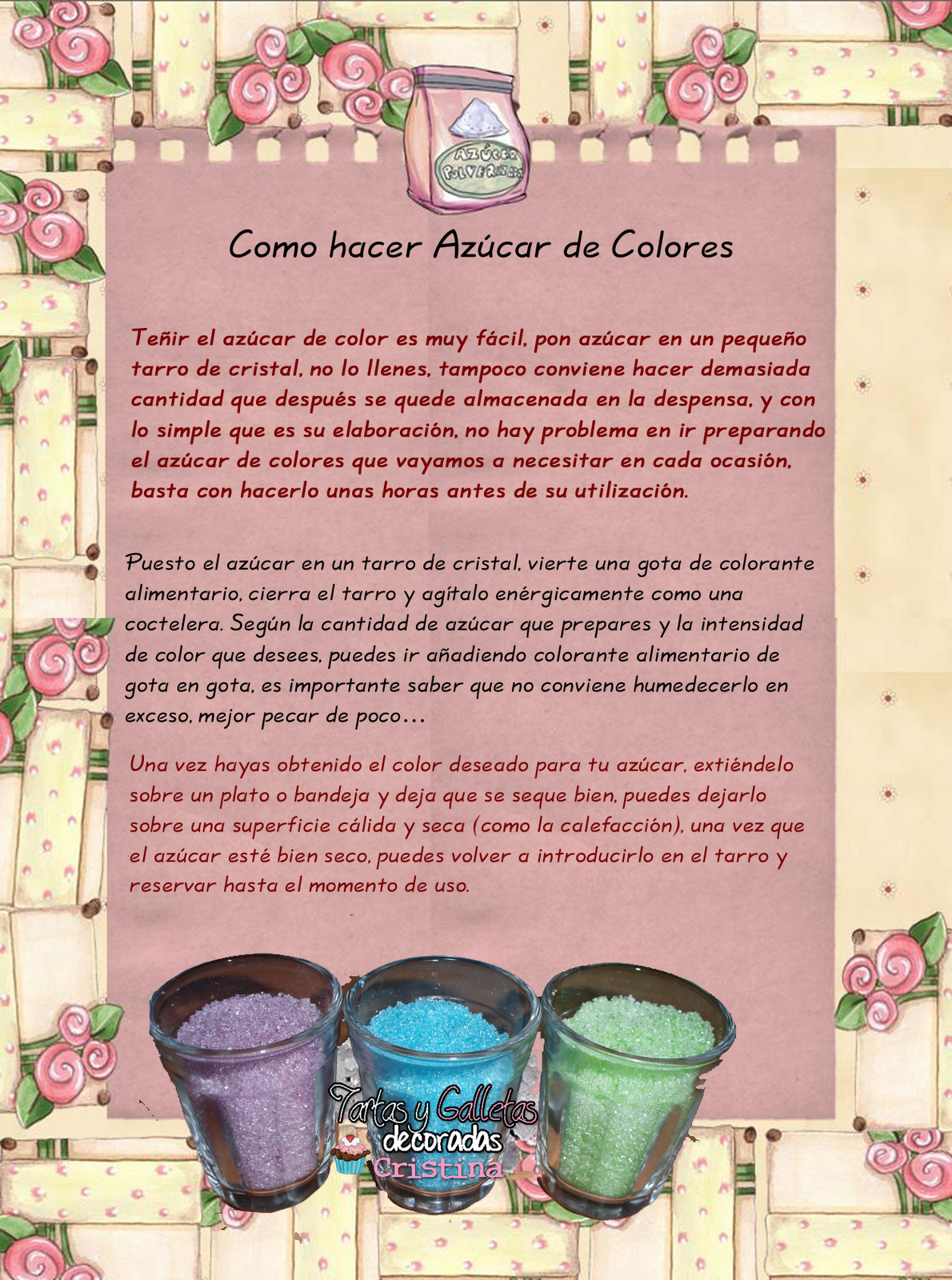 Tartas, Galletas Decoradas y Cupcakes: Azúcar de Colores
